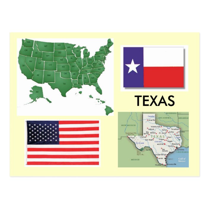 Texas, USA Postcard | Zazzle.com