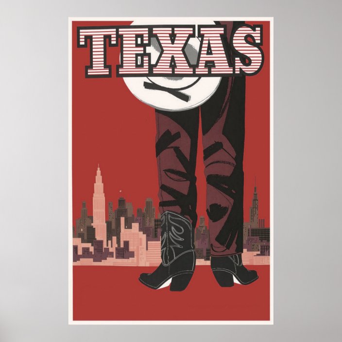 Texas Vintage Poster | Zazzle.com