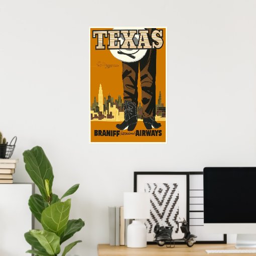 Texas - Vintage Travel Poster | Zazzle