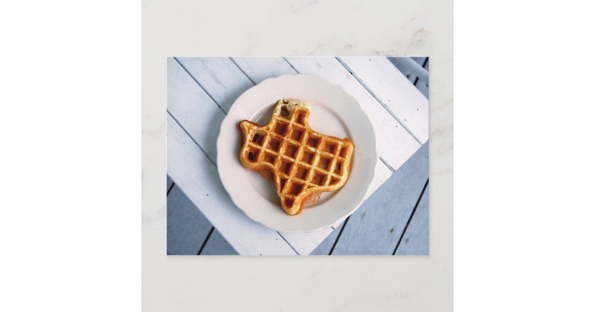 Texas Waffle Postcard | Zazzle