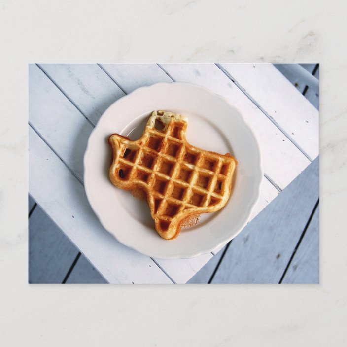Texas Waffle Postcard | Zazzle.com