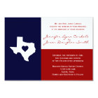 Texas Flag Theme Wedding Invitation Red White Blue | Zazzle.com