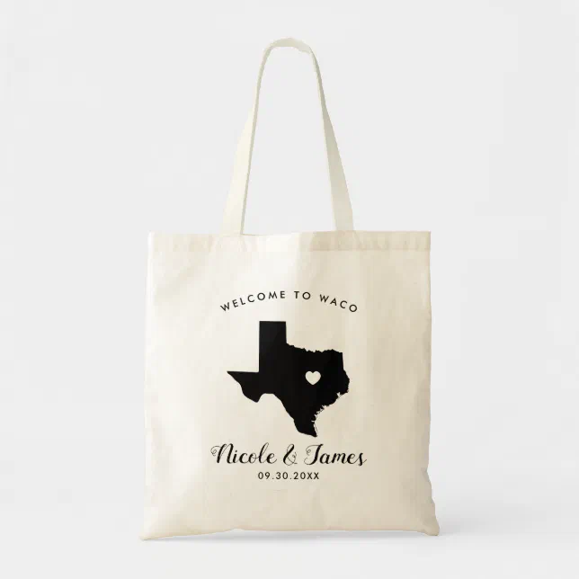 Texas Wedding Welcome Bag for Hotel Guests, Tote | Zazzle