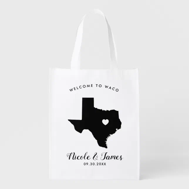 Texas Wedding Welcome Bag for Out of Town Guests | Zazzle