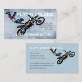Text Integrated Extreme Motocross Photo Business Card | Zazzle