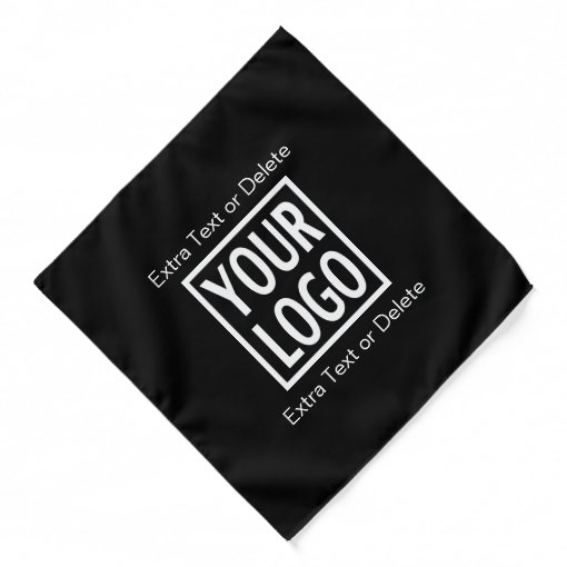 Text & Your Logo/Image Template Bandana | Zazzle
