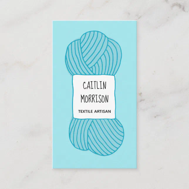 Textile Artisan Knitter Yarn Business Card | Zazzle