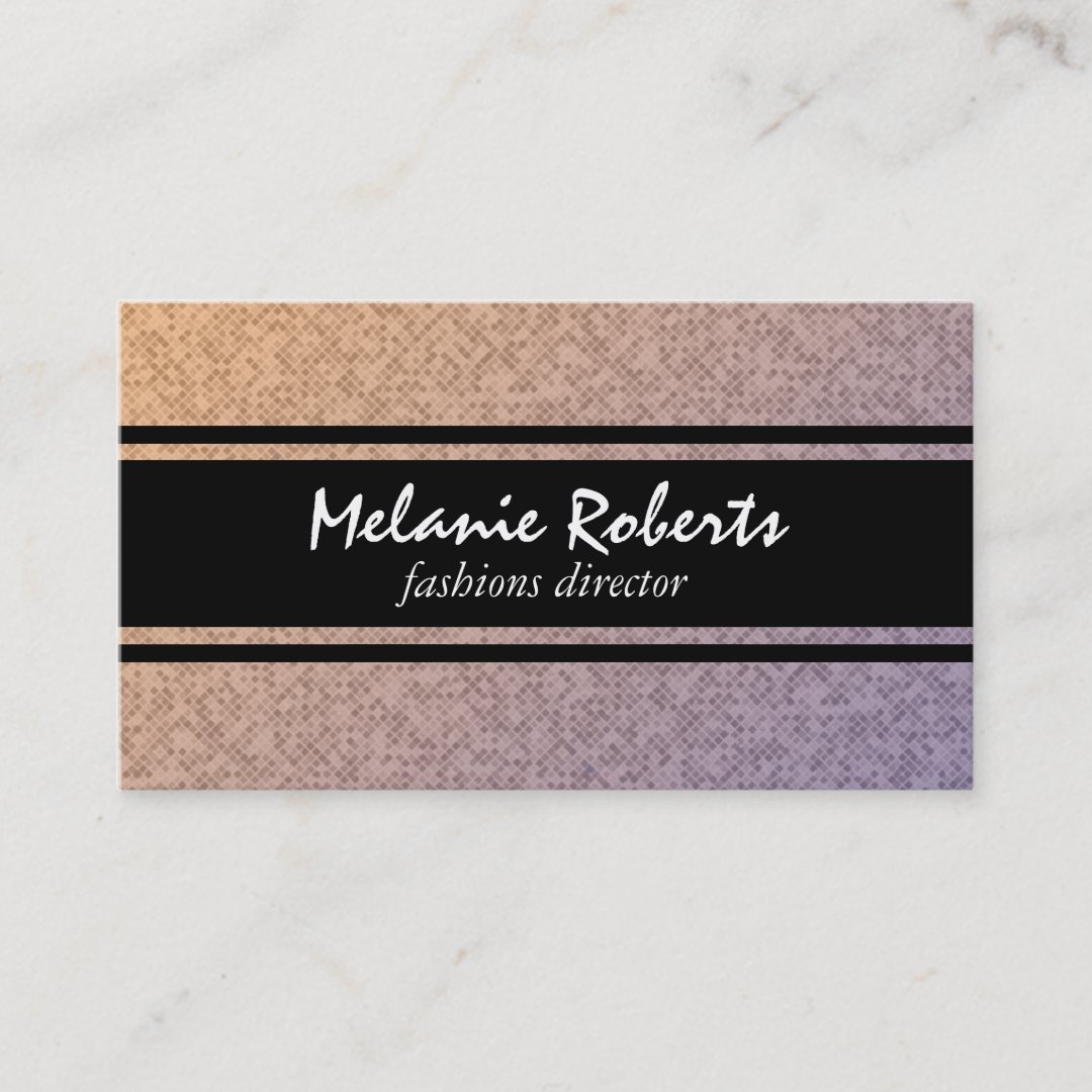 Textile Gradient Pattern Business Card | Zazzle