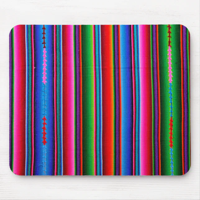 Texture Of Mexican Fabric Mouse Pad | Zazzle