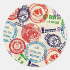 Border Crossing Square Sticker | Zazzle.com