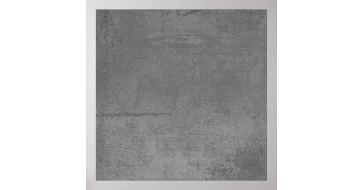 textured24 GRAY GREY CONCRETE TEXTURED BACKGROUND Poster | Zazzle