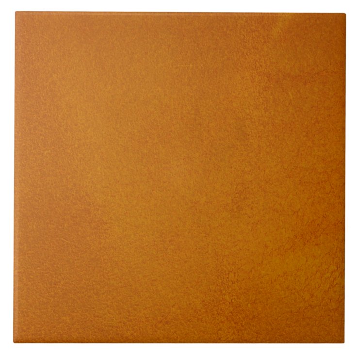 Textured Burnt Orange Tile | Zazzle