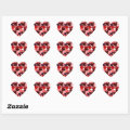 Textured Heart Collage Heart Sticker | Zazzle