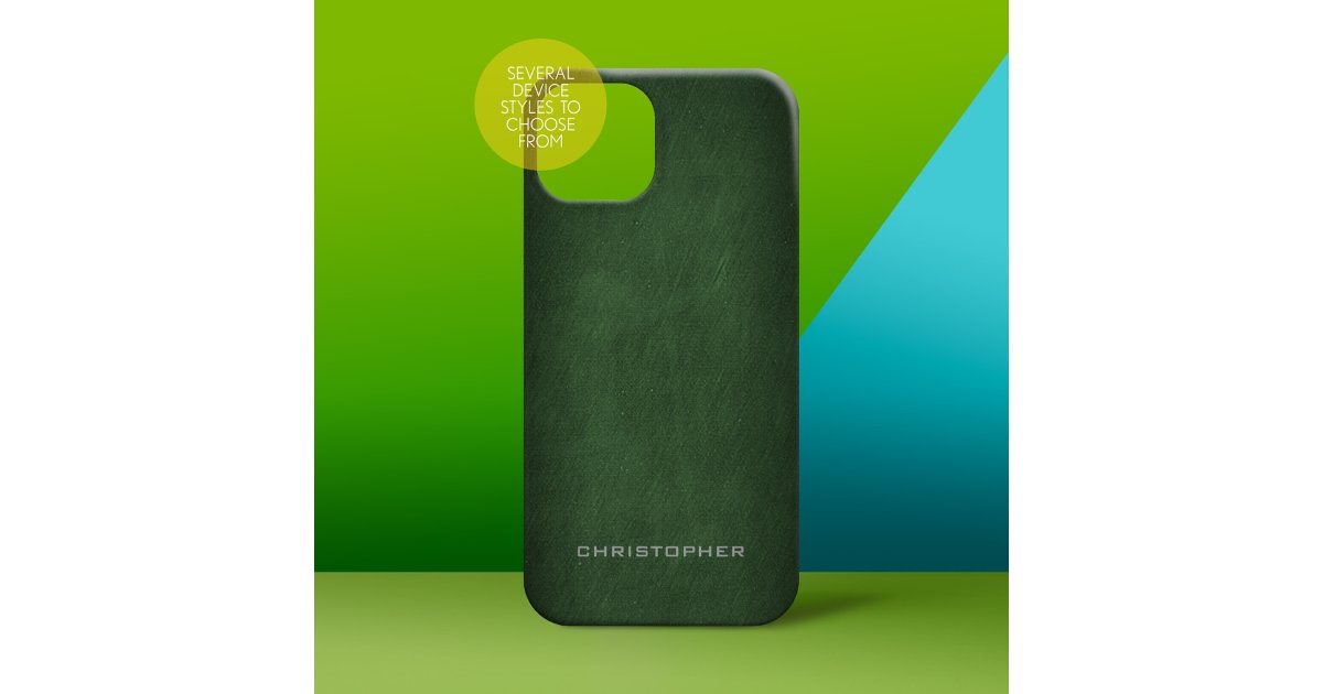 Textured Look with Green Manly Design Case-Mate iPhone Case | Zazzle