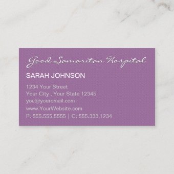 Textured Registered Nurse CHOOSE BACKGROUND COLOR Business Card | Zazzle