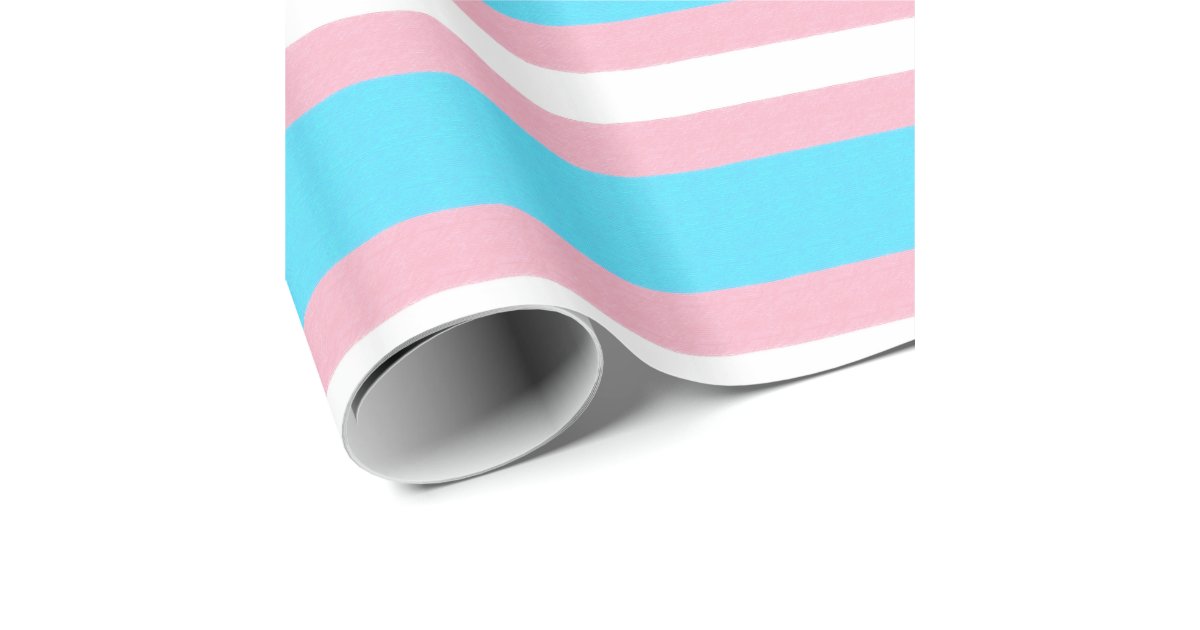 Textured Transgender Pride Flag Design Wrapping Paper | Zazzle