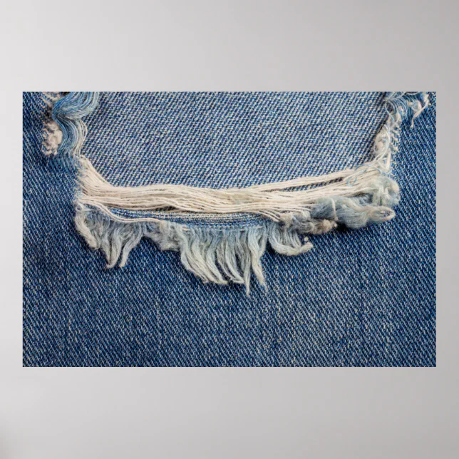 Textures ripped jeans background. poster | Zazzle Textures ripped jeans background. poster | Zazzle