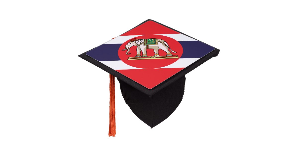 Thai flag graduation cap topper | Zazzle