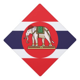 Thai flag graduation cap topper | Zazzle