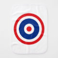 Thai Flag Roundel Target Baby Burp Cloth | Zazzle