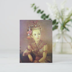Thai portrait print postcard | Zazzle