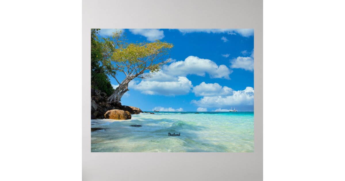 Thailand Beach Poster | Zazzle