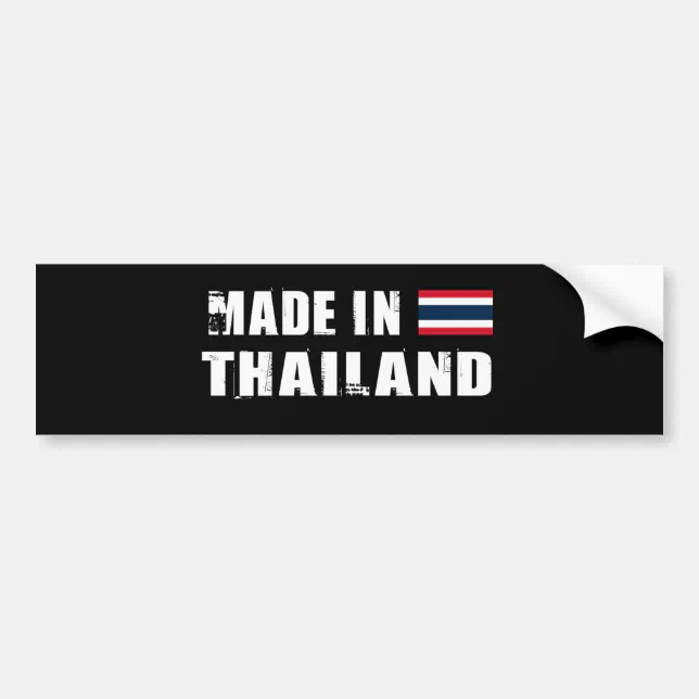 THAILAND BUMPER STICKER | Zazzle