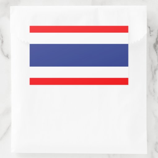 Thailand Flag Rectangular Sticker | Zazzle