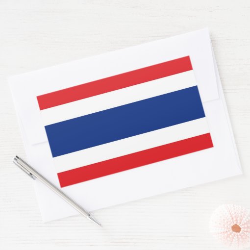 Thailand Flag Rectangular Sticker | Zazzle