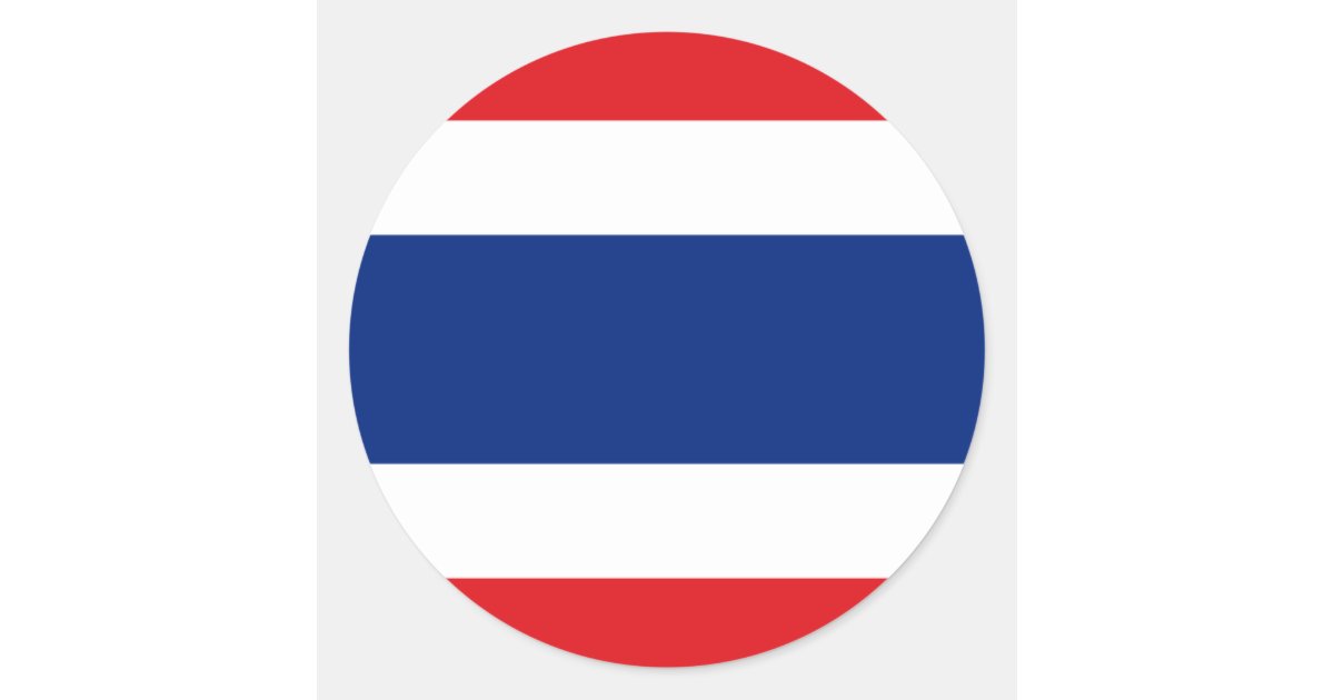 Thailand Flag Sticker | Zazzle