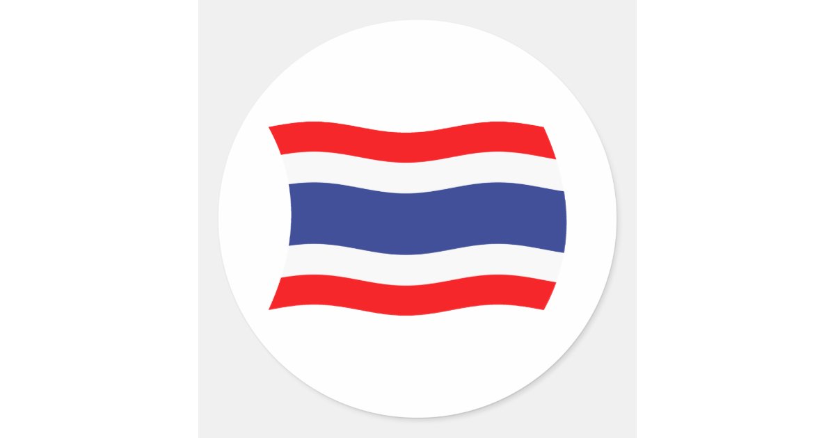 Thailand Flag Sticker | Zazzle