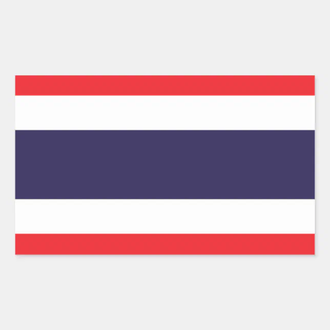 Thailand Flag Stickers* Rectangular Sticker | Zazzle