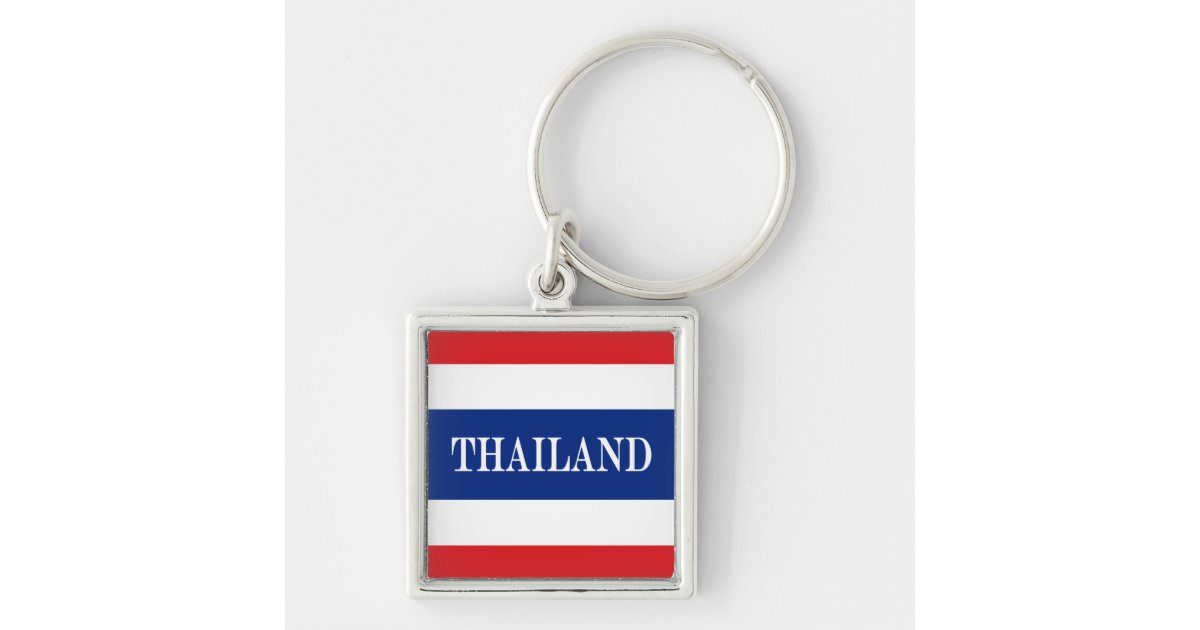 Thailand flag Thai Keychain | Zazzle