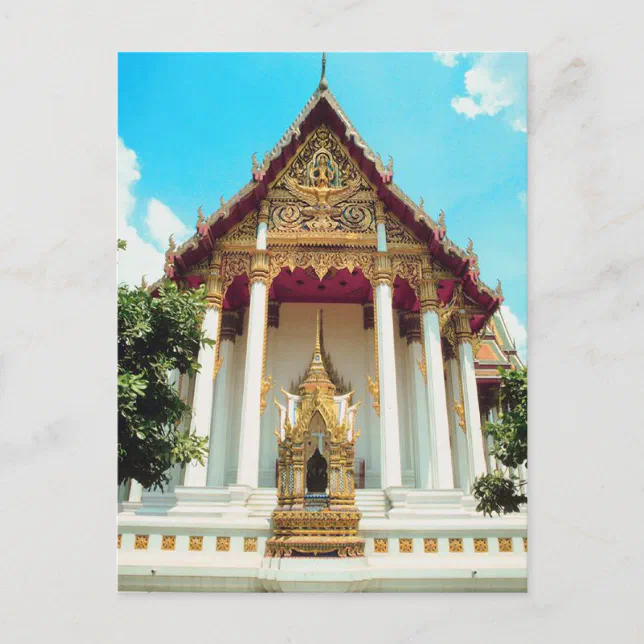 Thailand Temple Postcard | Zazzle