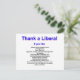 Thank a Liberal Postcard | Zazzle