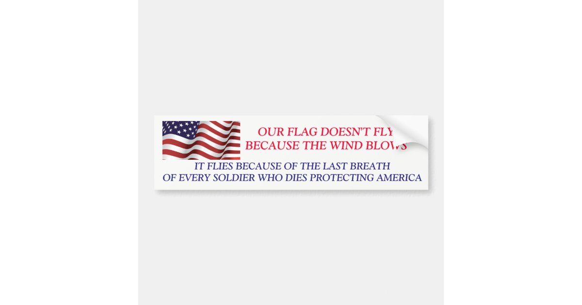 THANK A SOLDIER BUMPER STICKER | Zazzle