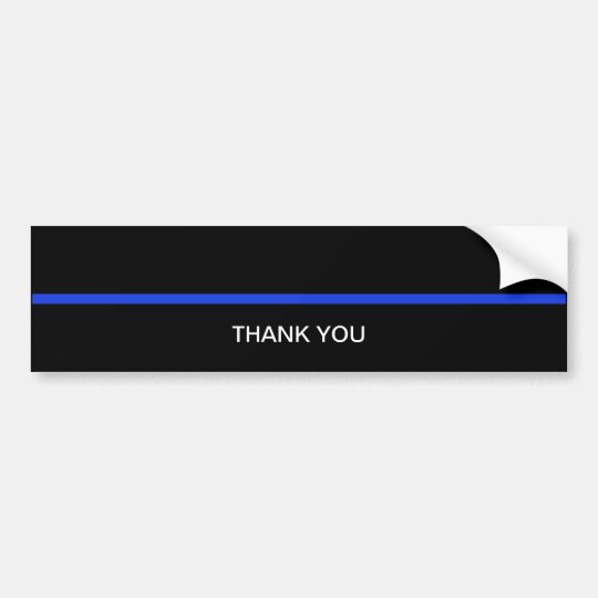 Thank Law Enforcement Bumper Sticker | Zazzle.com