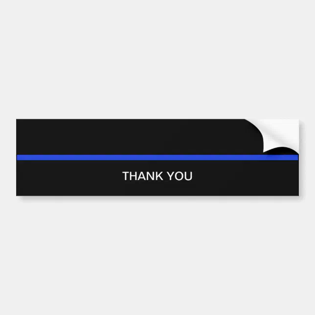 Thank Law Enforcement Bumper Sticker | Zazzle