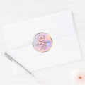 Thank Logo Kitchen Cooking Chef Holograph PinkGold Classic Round ...