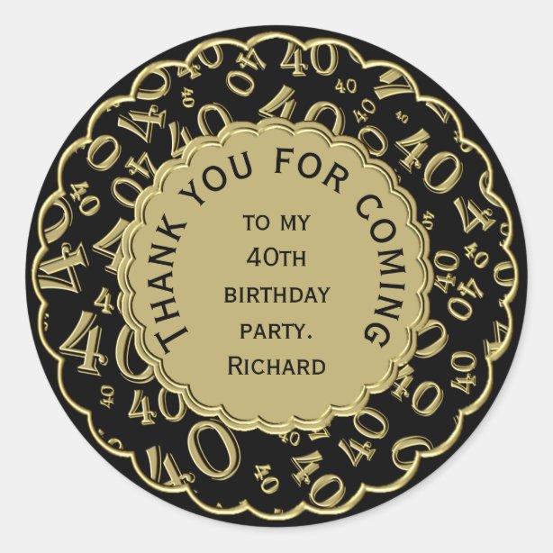 Number 40 Stickers - 100% Satisfaction Guaranteed | Zazzle