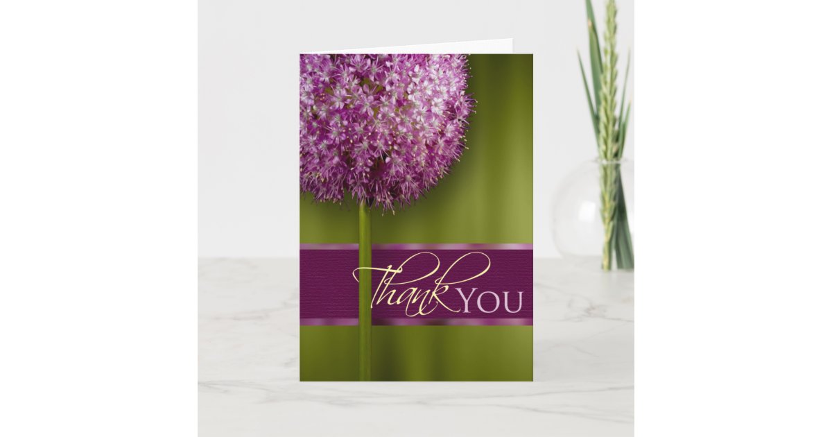 Thank You Acknowledgement Card | Zazzle