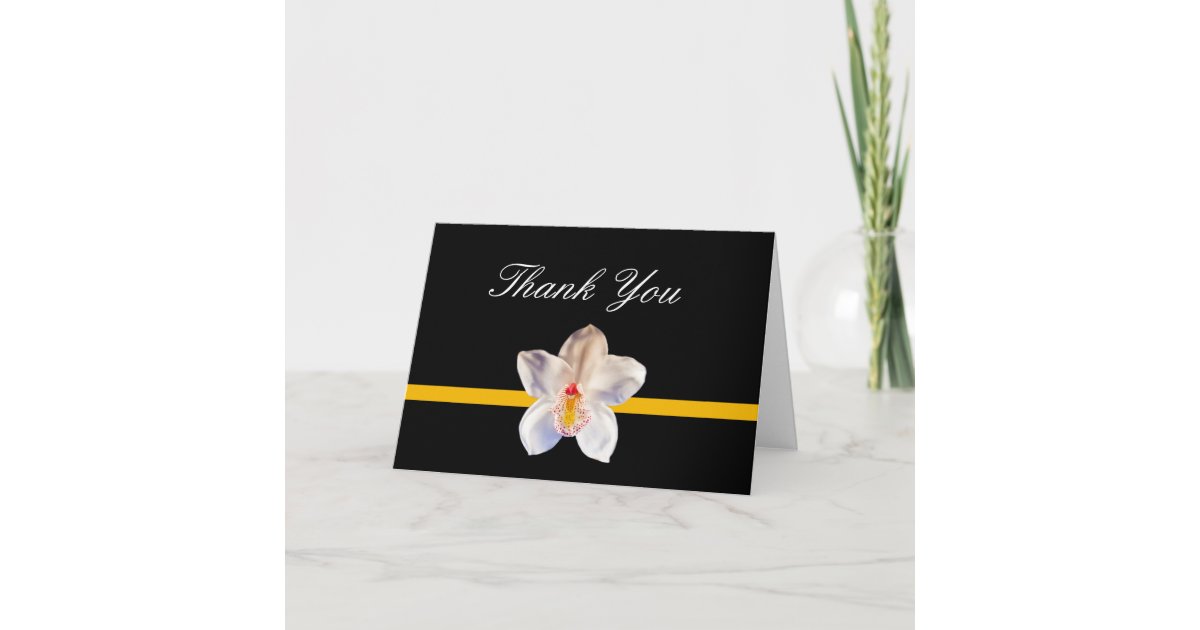 Thank You Acknowledgement Card Flower Design Blank | Zazzle