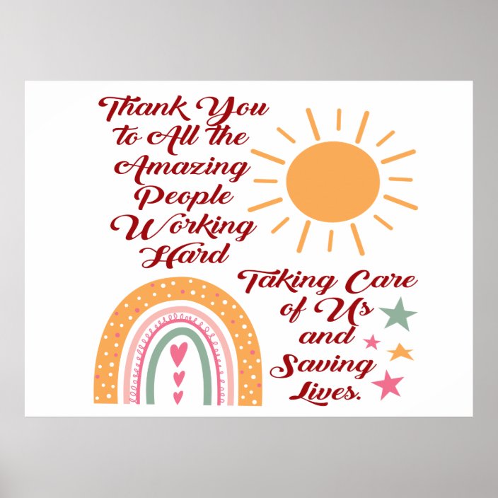 Thank You Amazing People Poster | Zazzle.com