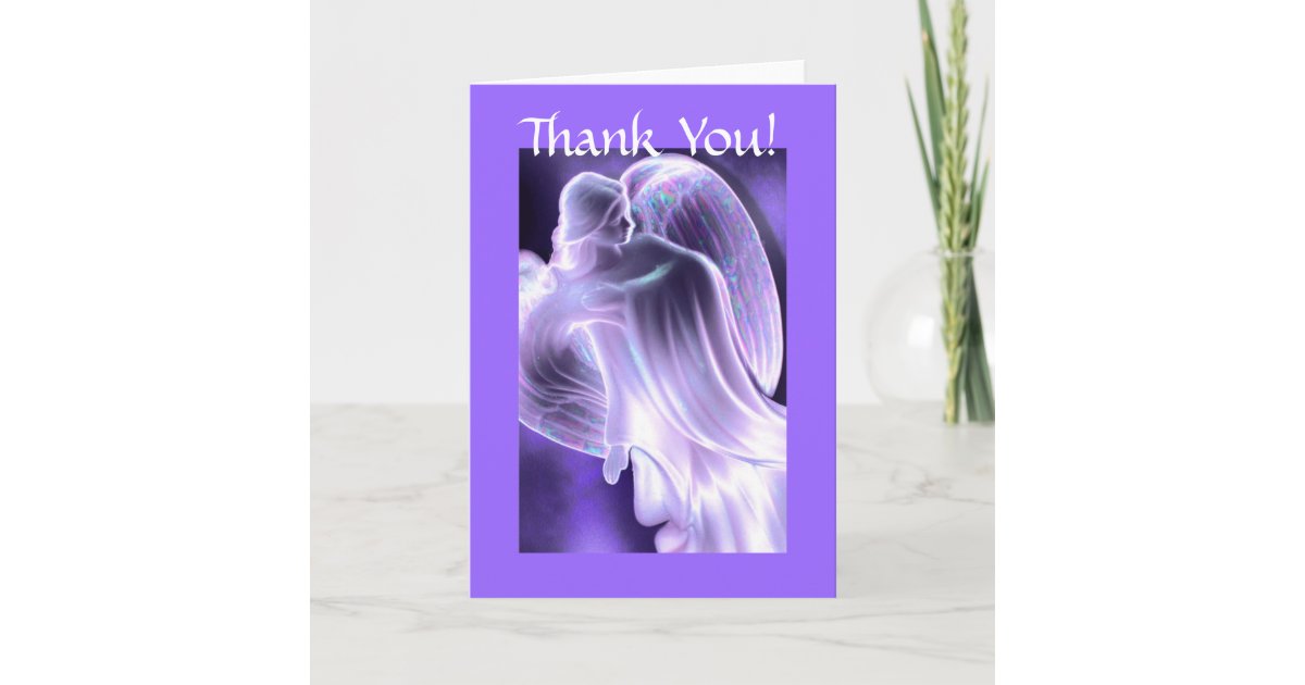 Thank You - Angel Greeting Card | Zazzle