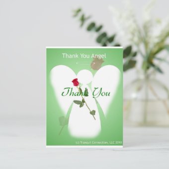 Thank you Angel Postcard | Zazzle