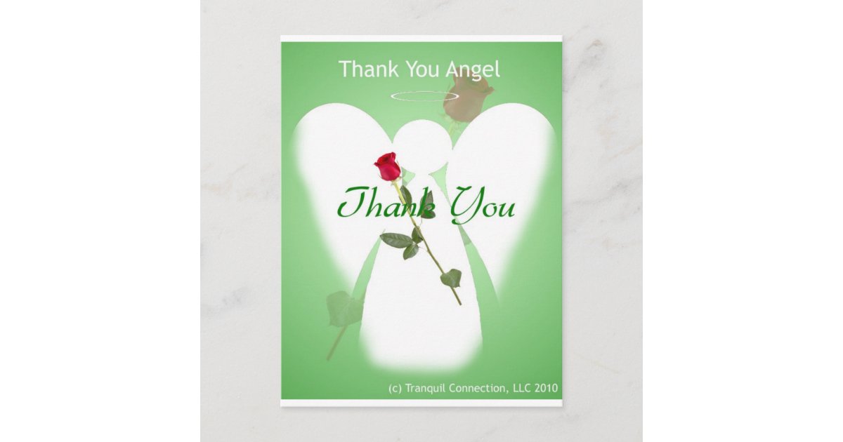 Thank you Angel Postcard | Zazzle