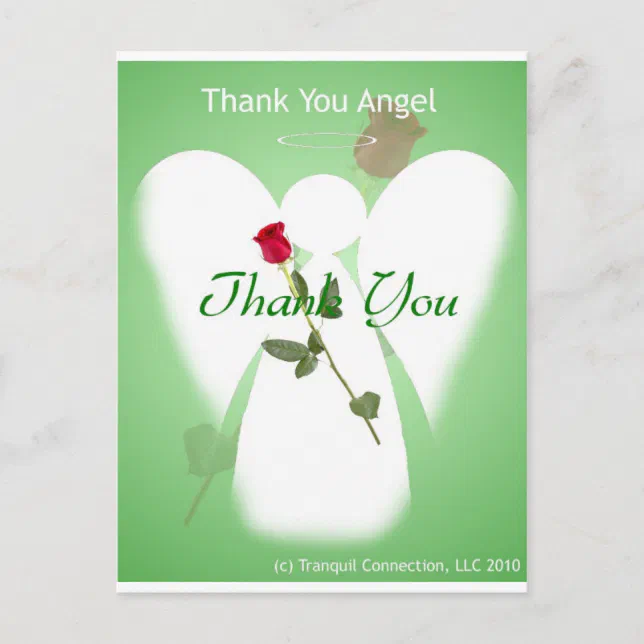 Thank you Angel Postcard | Zazzle