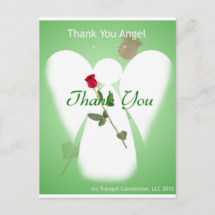 Thank you Angel Postcard | Zazzle.com
