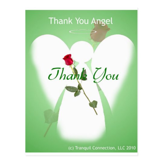 Thank you Angel Postcard | Zazzle.com