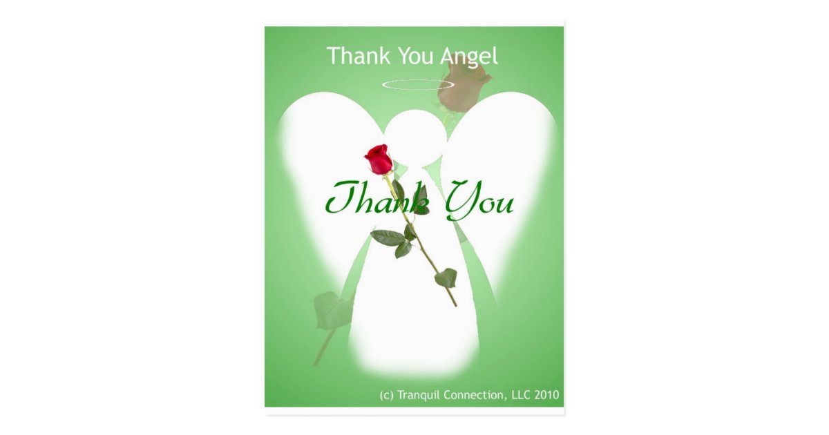 Thank you Angel Postcard | Zazzle.com